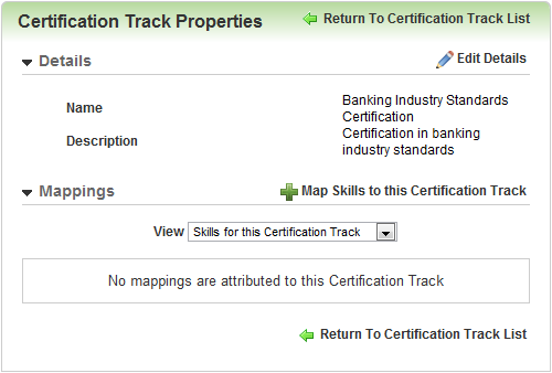 Editing a Certification Track