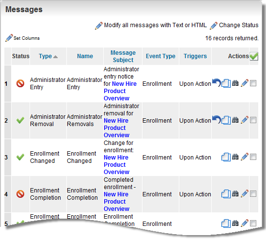 Customizing Communication Messages for Specific Enrollments