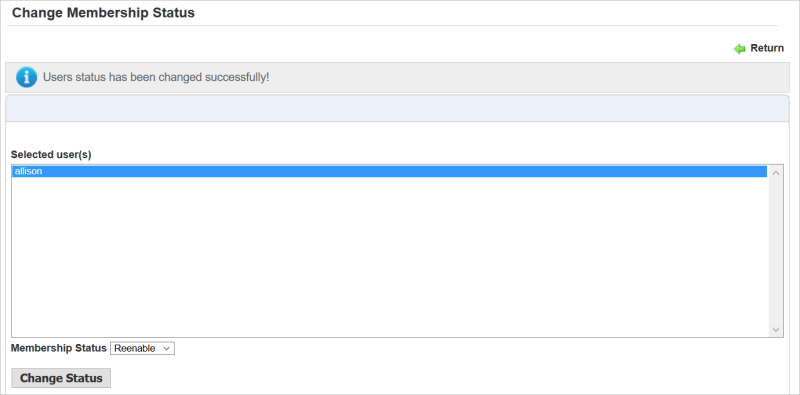 Re-Enabling A Disabled User Account